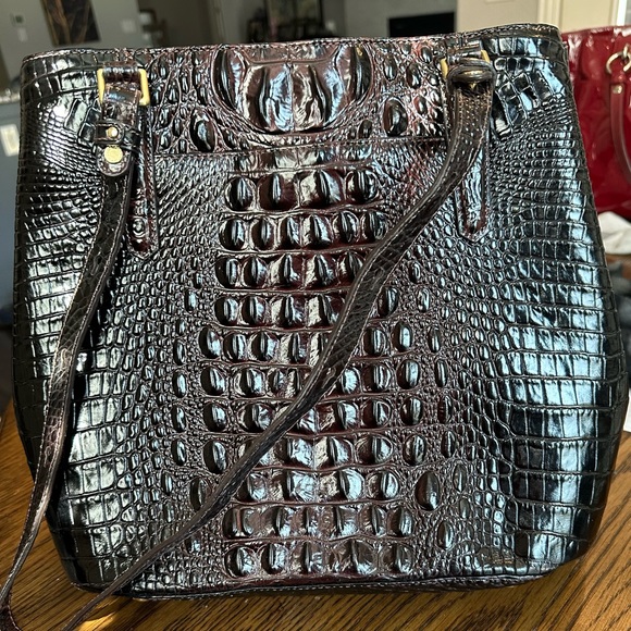 Brahmin | Bags | Brahmin Shoulder Bag With Matching Wallet And Dust Bag ...